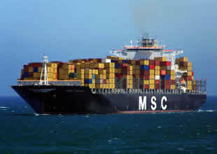 MSC Rania, Çanakkale Boğazı'ndan geçti