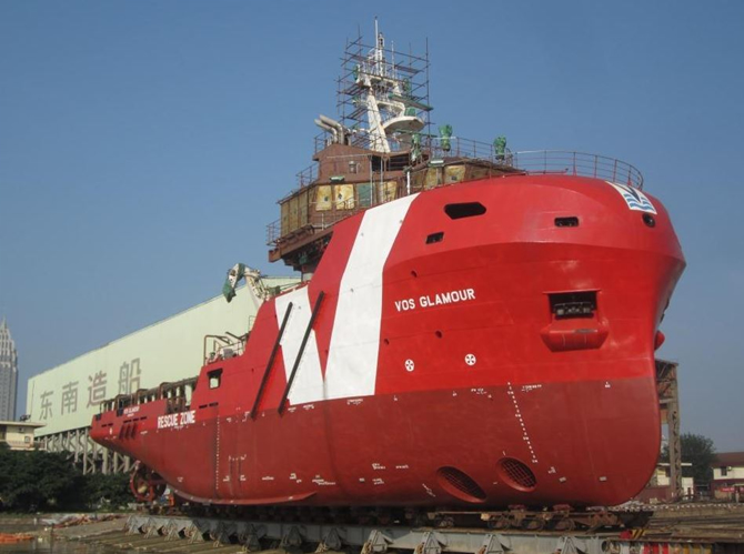 Fujian Tersanesi, 'Vos Glamour'u denize indirdi